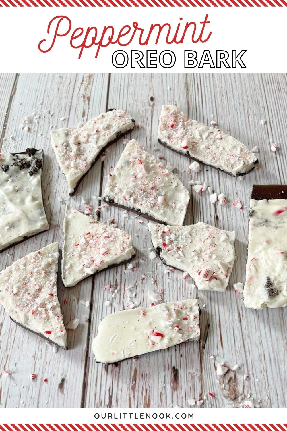 Holiday Peppermint Oreo Bark – Our Little Nook